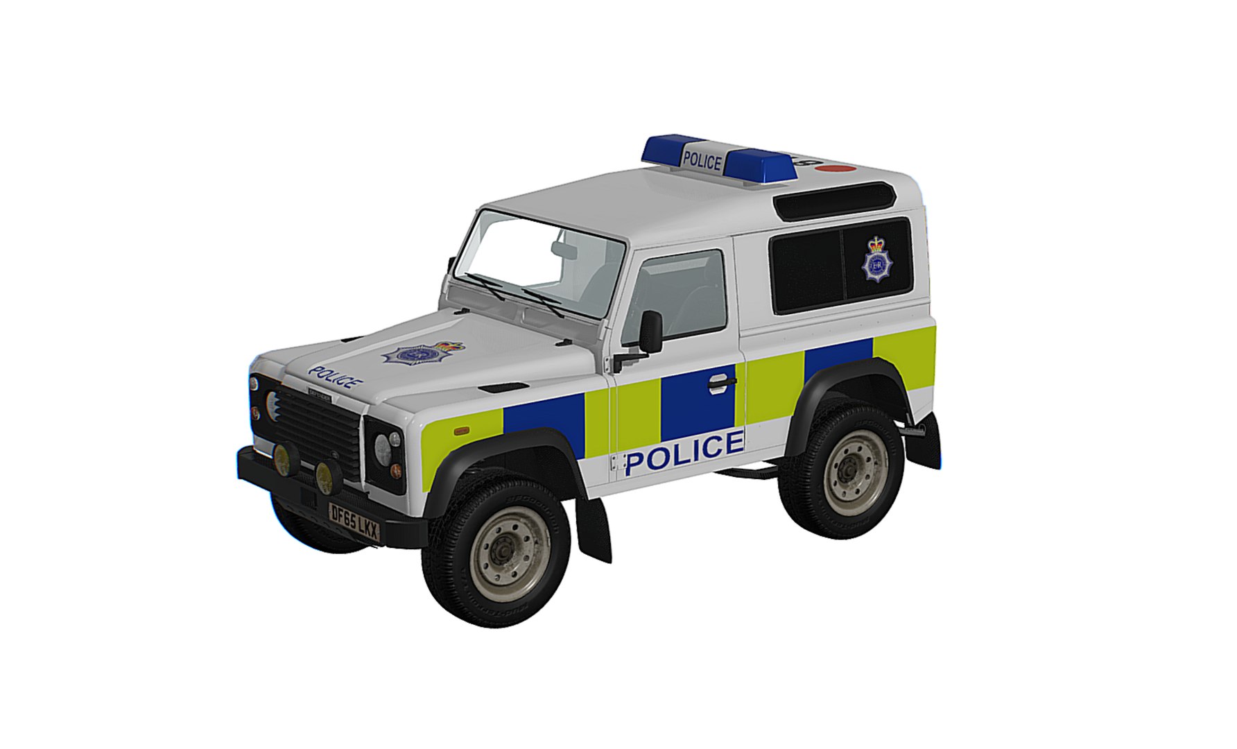 UK Police Land Rover Defender 90 Model - TurboSquid 2235145