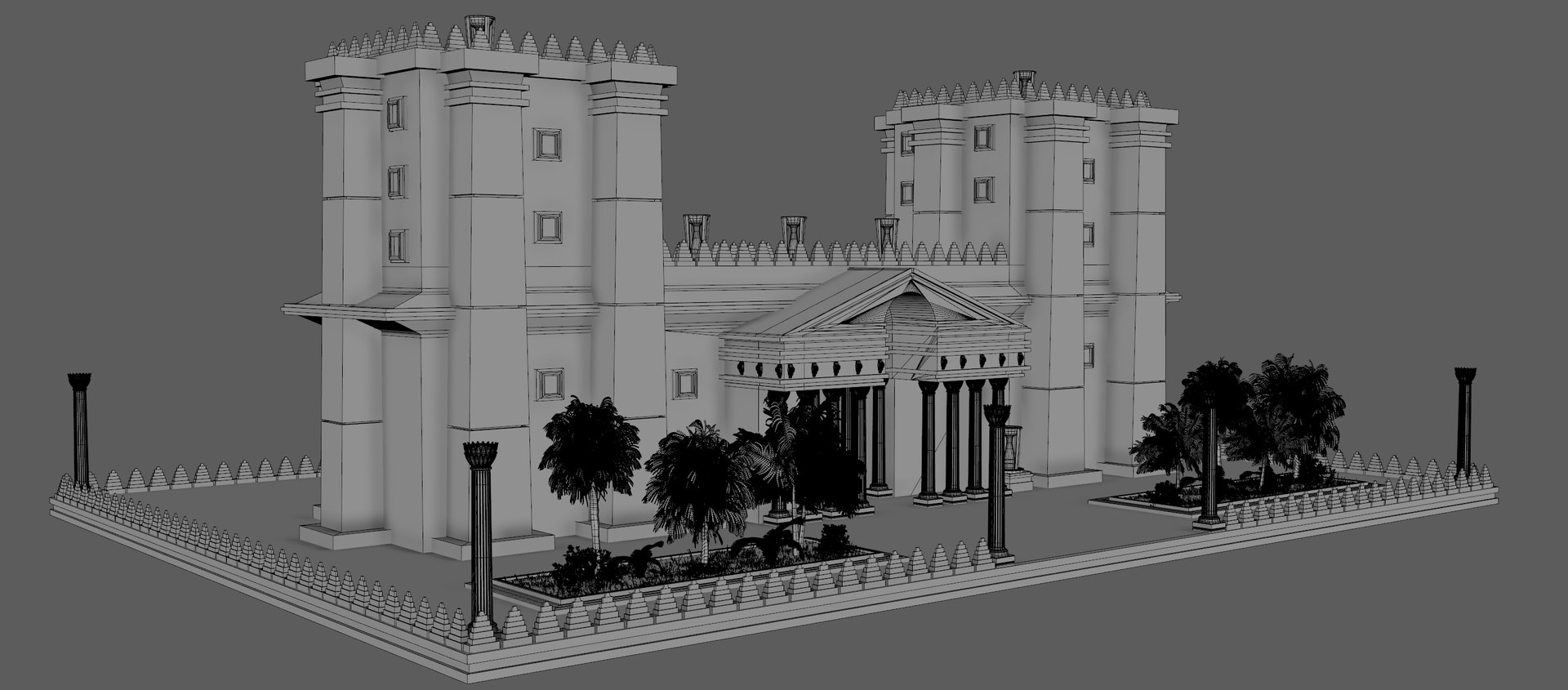 Fantasy Ancient Tower Gate 3D Model - TurboSquid 2266610
