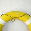 3D 1950s yellow white life preserver - TurboSquid 1217785