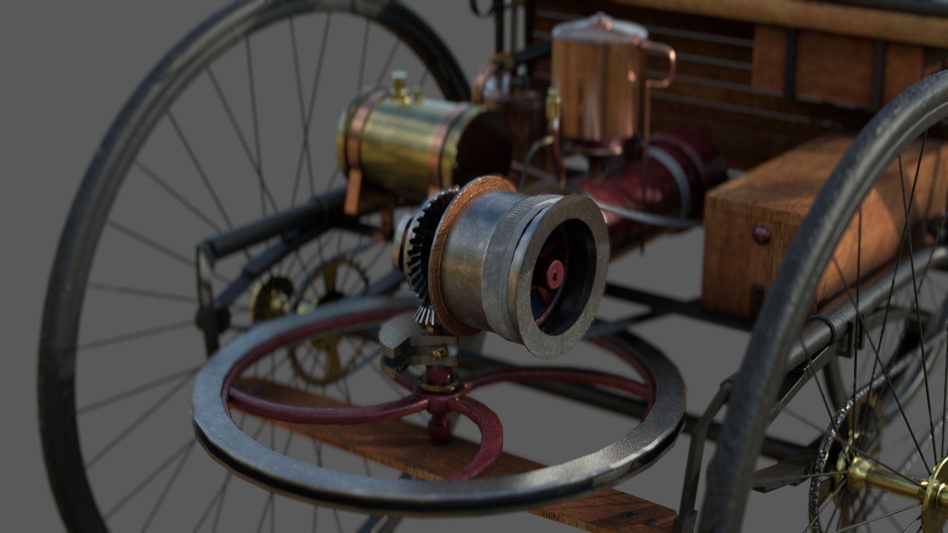 1886 Benz Patent Motorwagen 3D Model - TurboSquid 2094002