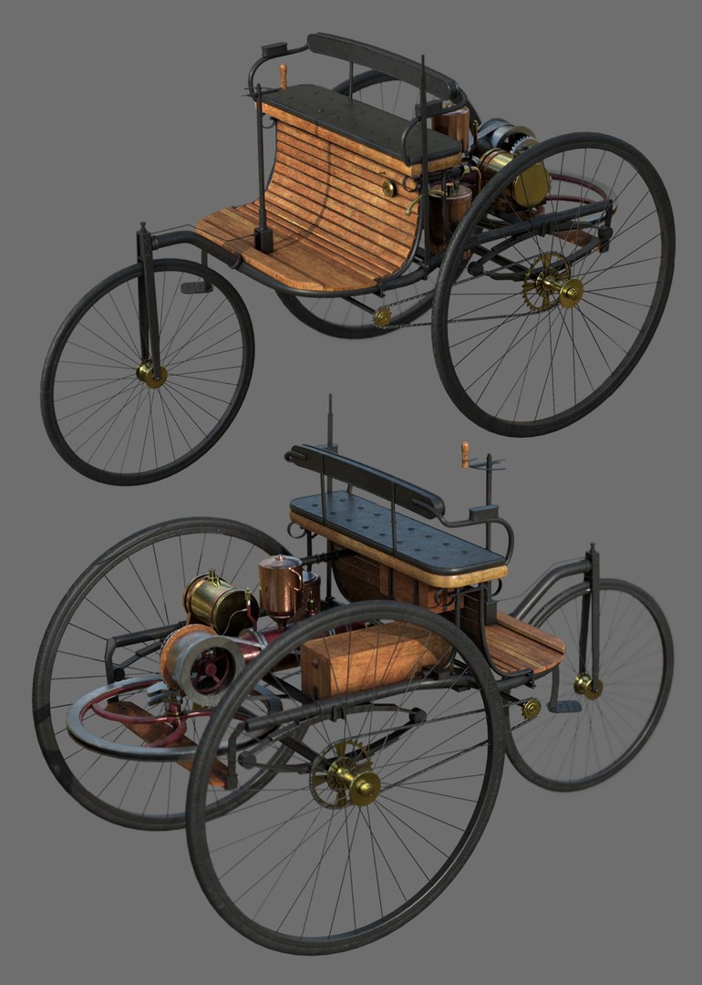 1886 Benz Patent Motorwagen 3D Model - TurboSquid 2094002