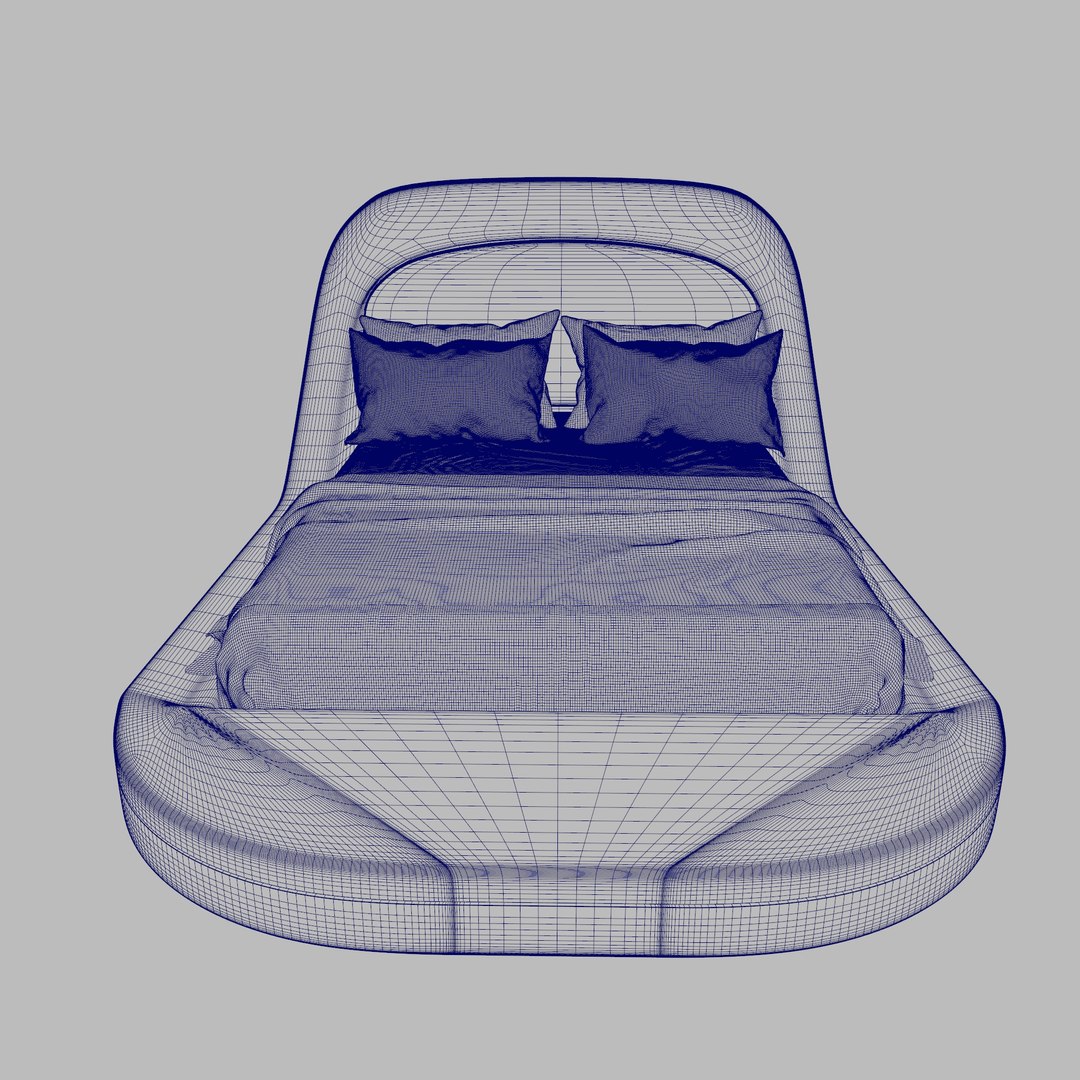 3D Double Bed Model - TurboSquid 2341546