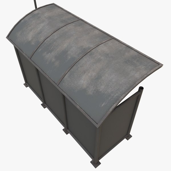 Realistic bus stop 3D - TurboSquid 1419015