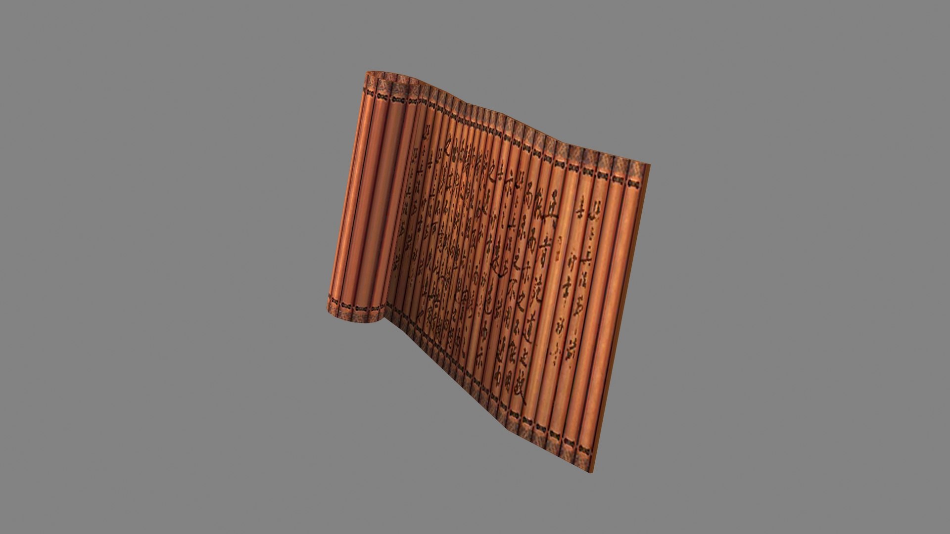3D Model Ancient Chinese Bamboo Scrolls - 1 - TurboSquid 2114624