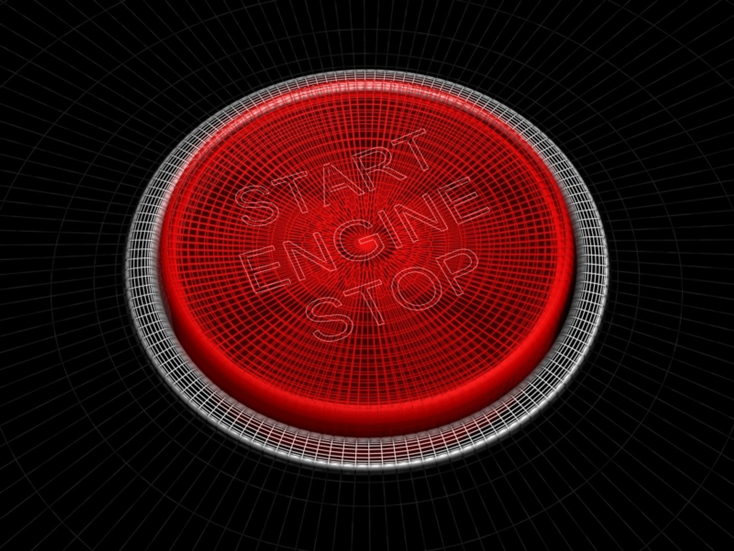 Car Start Stop Button 3d Model