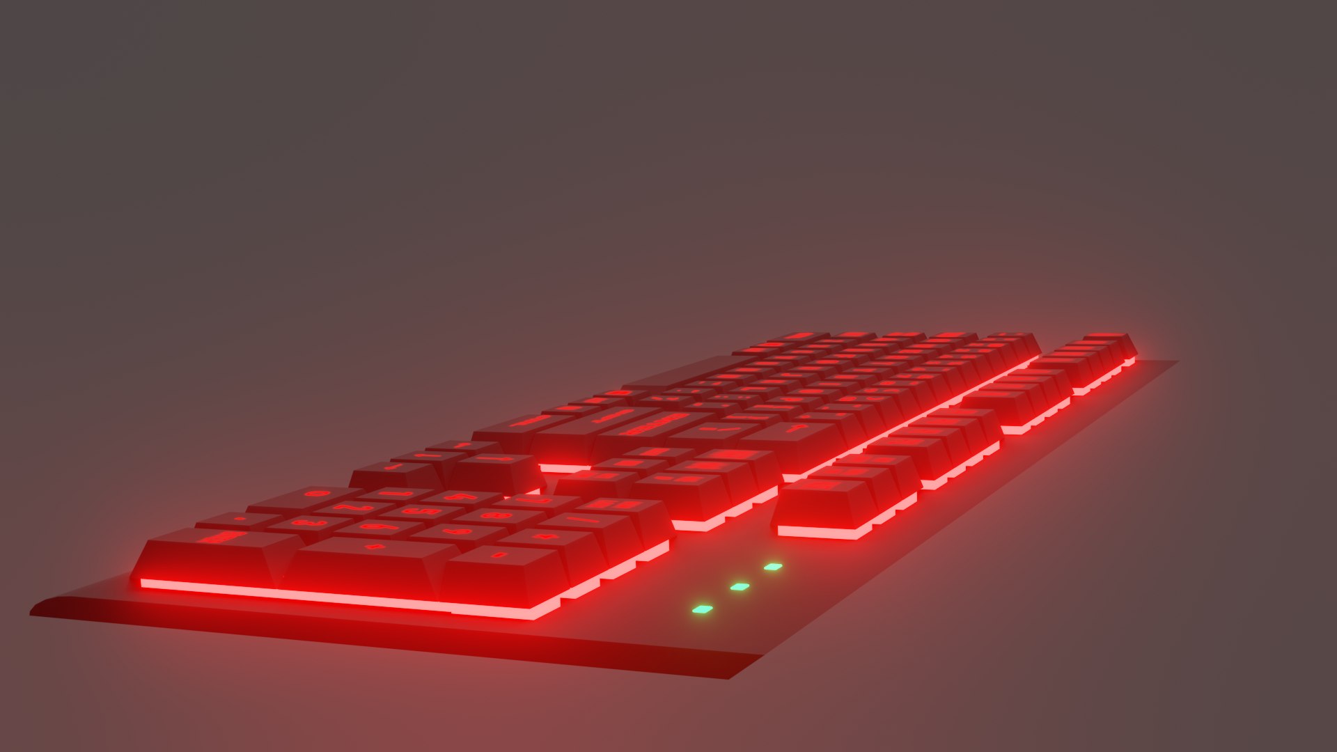 Keyboard With Rgb Lights 3D Model - TurboSquid 2140892