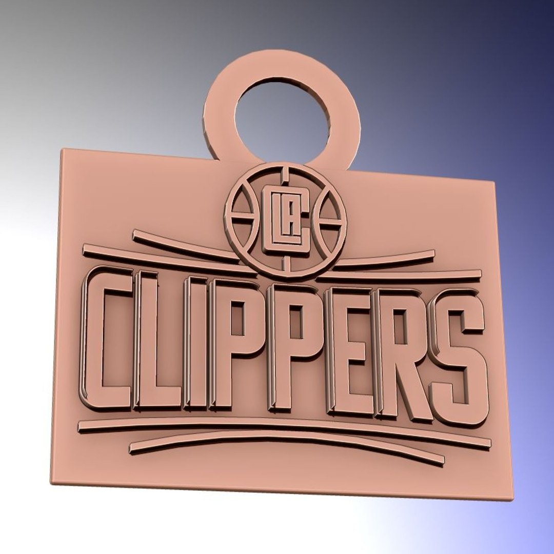 3D La Clippers Keychan Printable And Renderable - TurboSquid 2222743