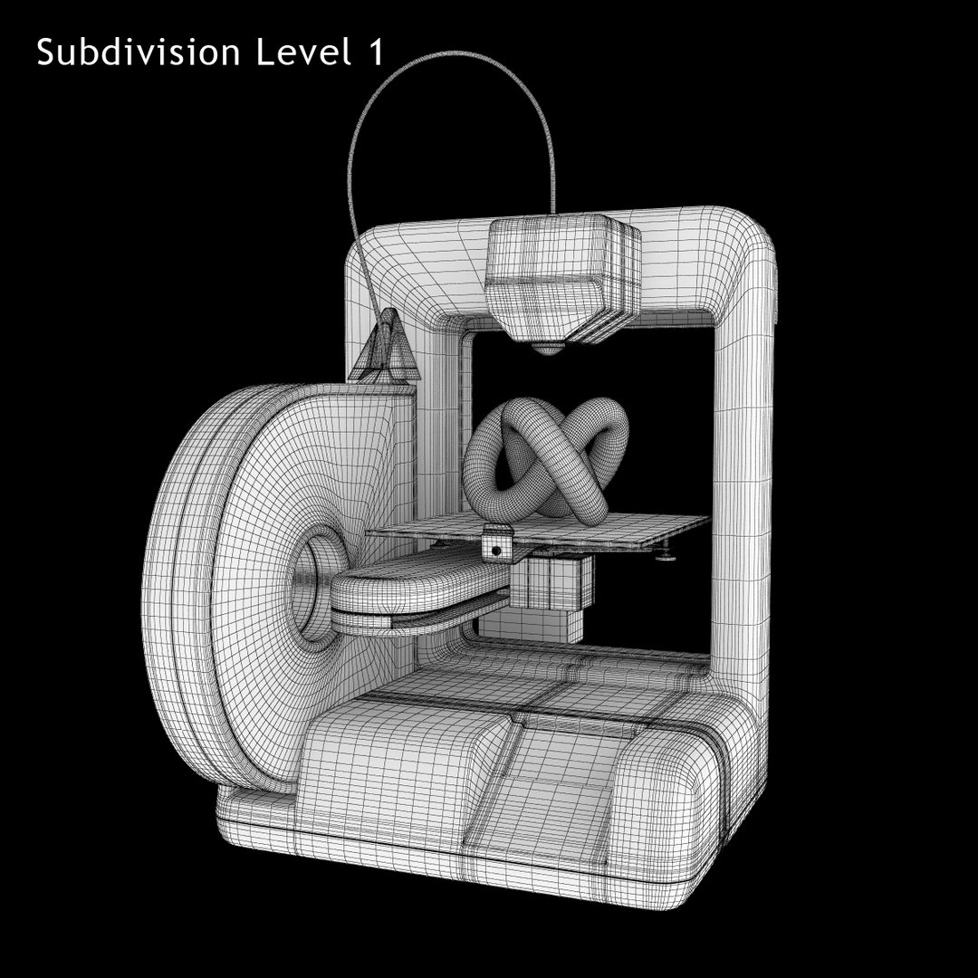 Cube Printer 3d Obj