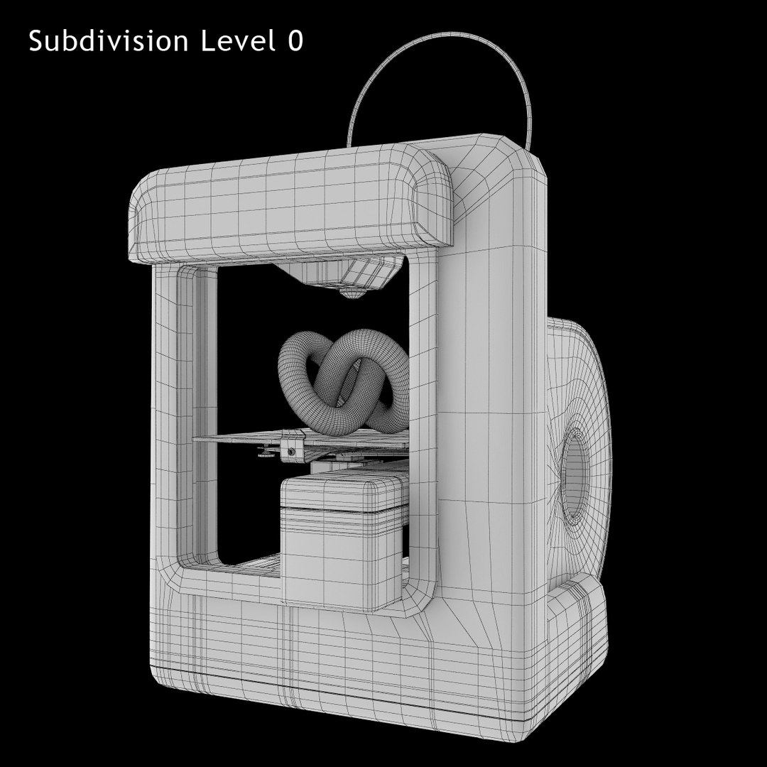 Cube Printer 3d Obj