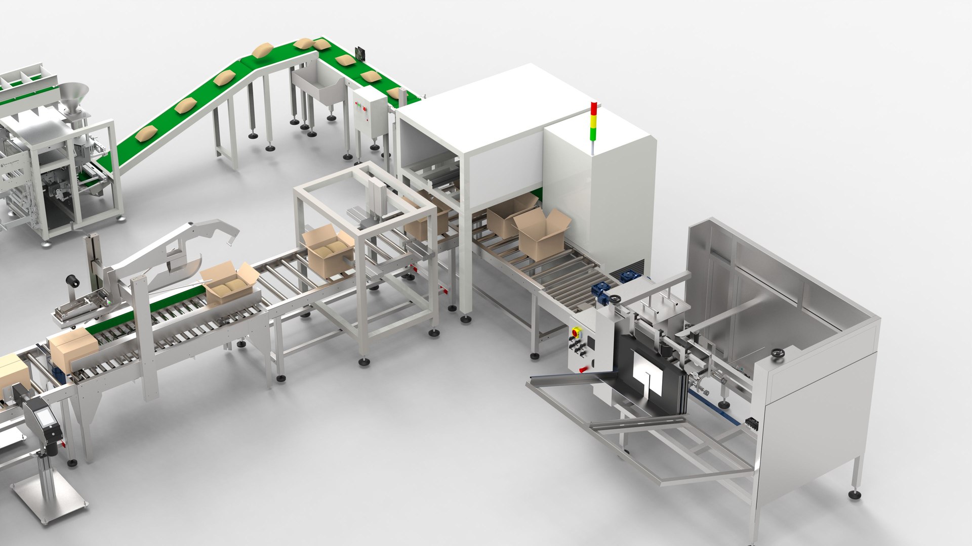 Automatic Plastic Parts Production Line 3D model - TurboSquid 1937698