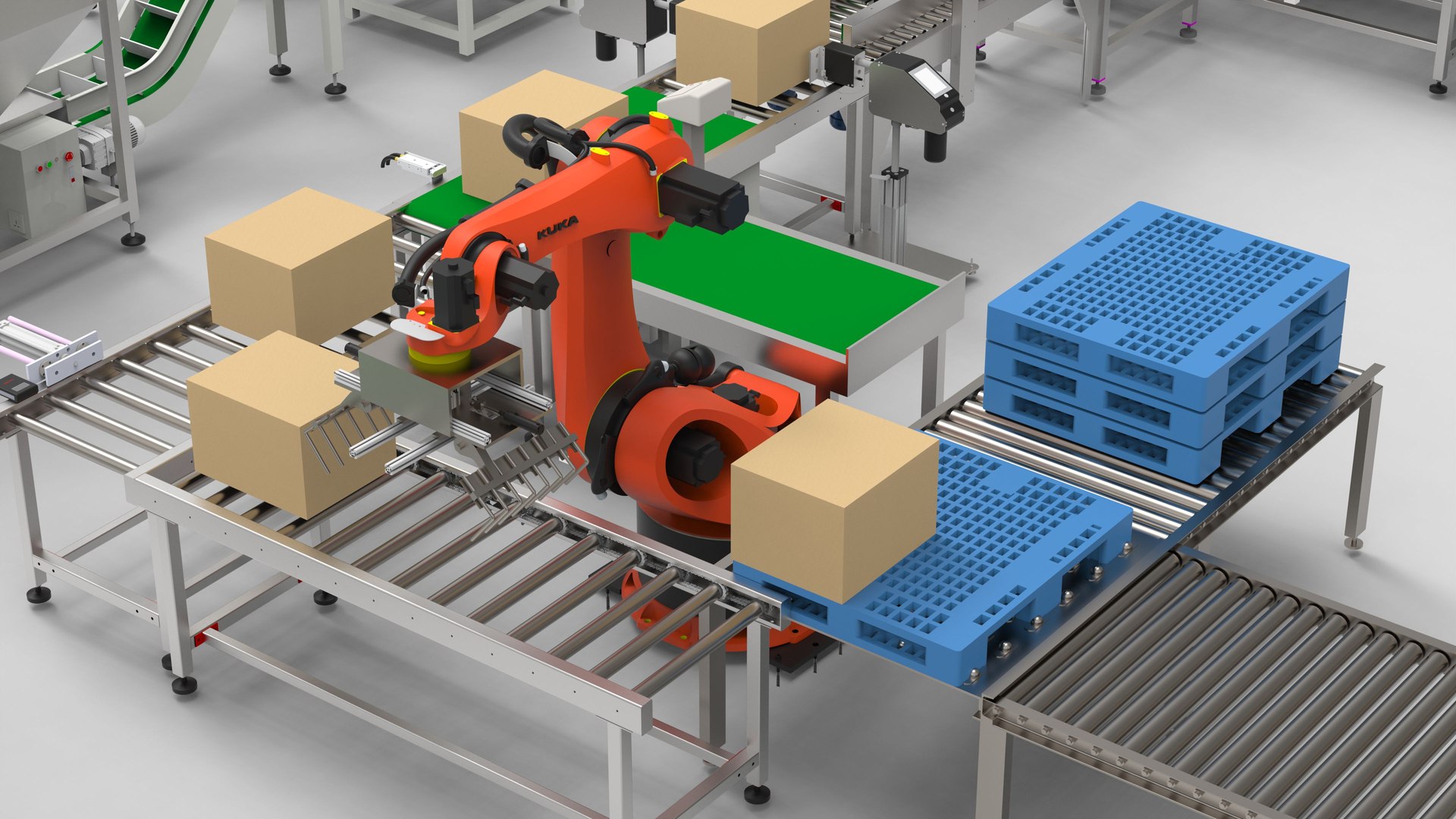 Automatic Plastic Parts Production Line 3D model - TurboSquid 1937698