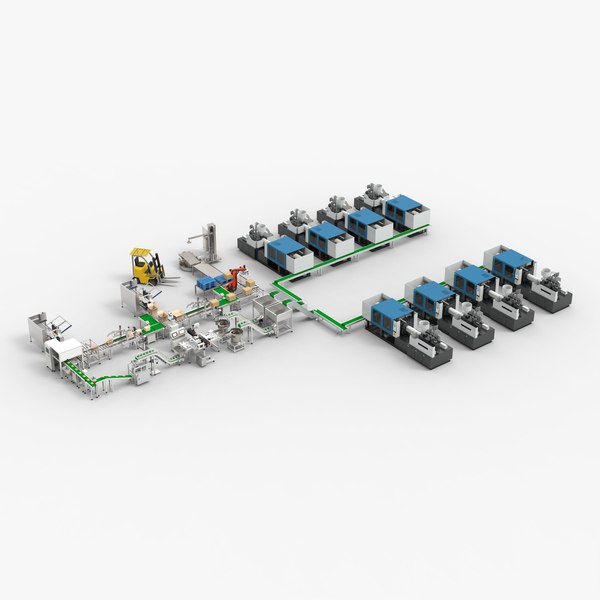 Automatic Plastic Parts Production Line 3D model - TurboSquid 1937698