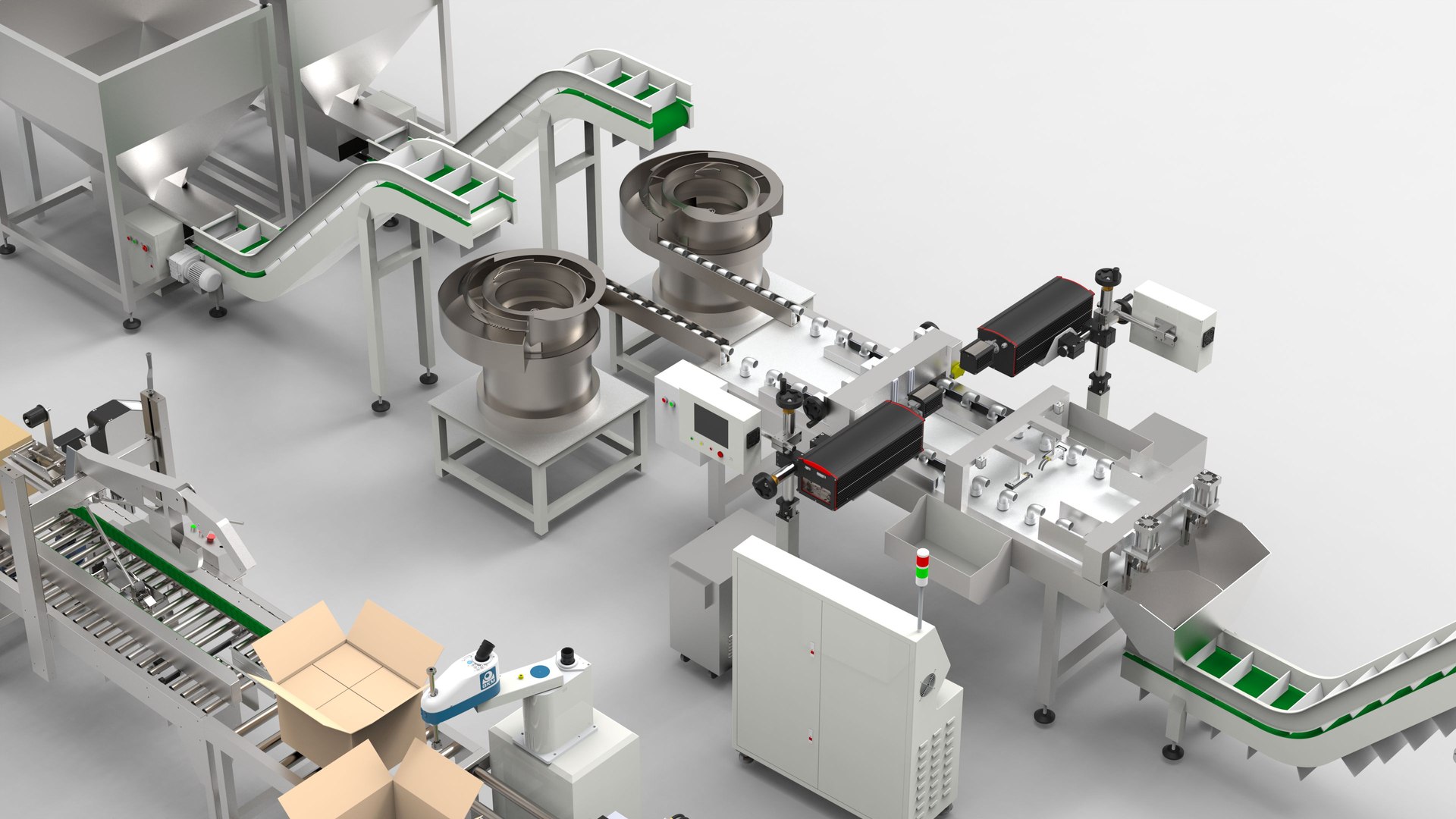 Automatic Plastic Parts Production Line 3D model - TurboSquid 1937698