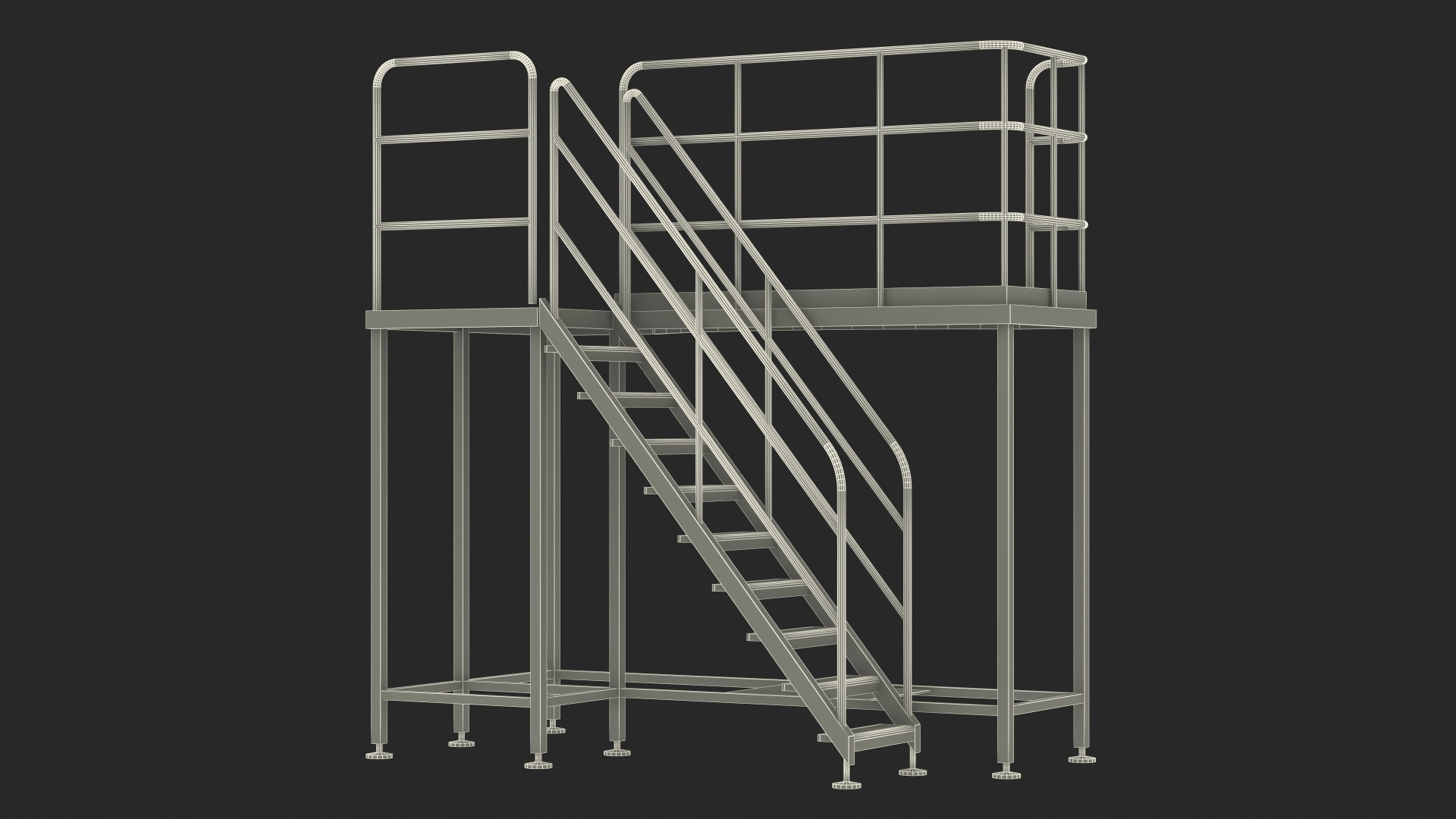 3D Rooftop Access Platform - TurboSquid 1633928