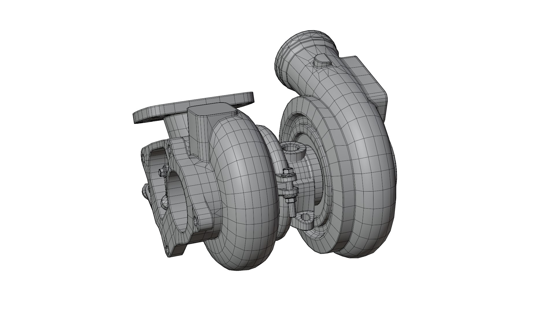 Turbocharger 3D Model - TurboSquid 2413466