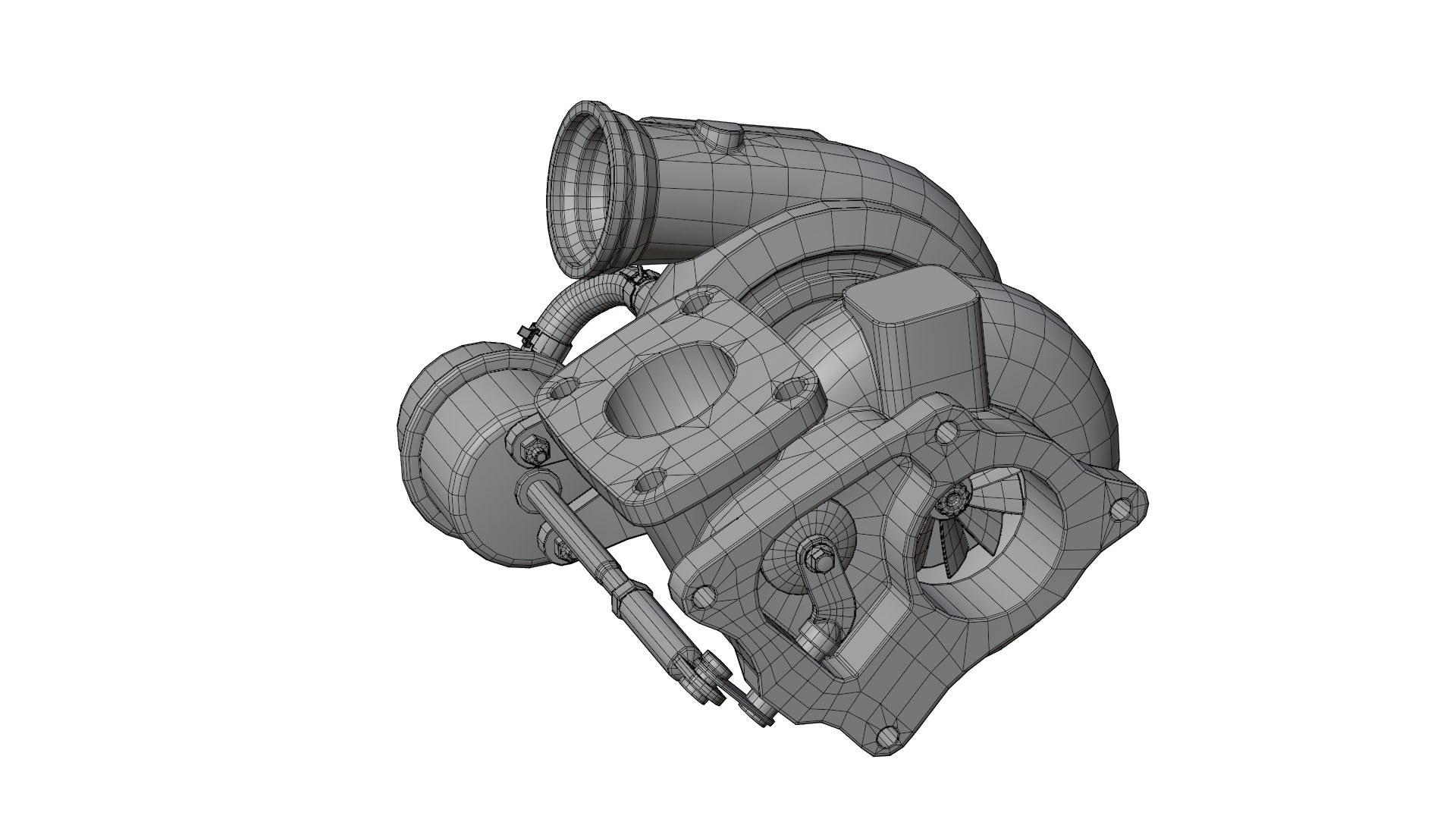 Turbocharger 3D Model - TurboSquid 2413466