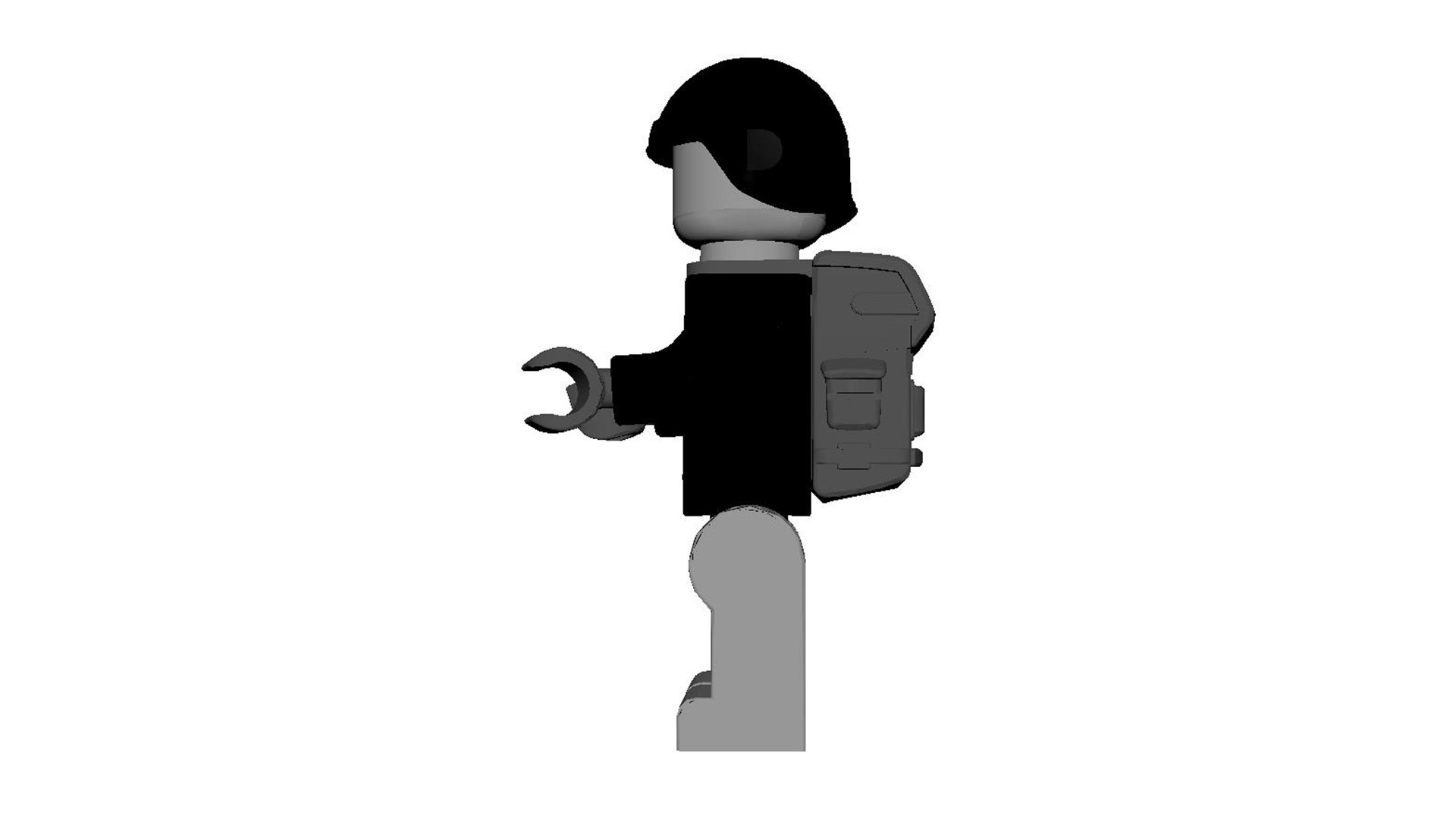 3D Model Lego Man Astronaut A1 3D Model - TurboSquid 1830959