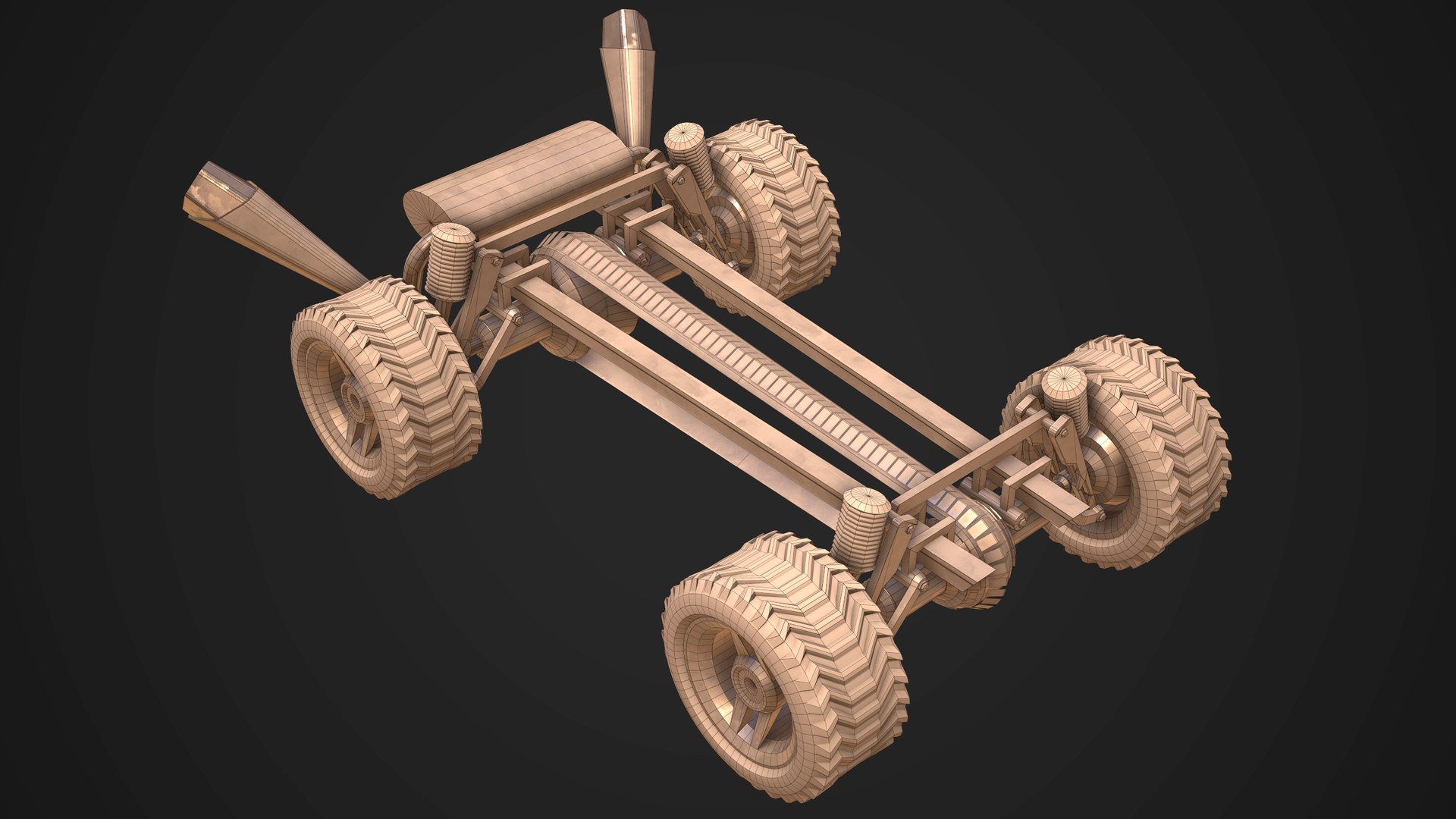 Sci-fi armored racing jeep 3D model - TurboSquid 1468775