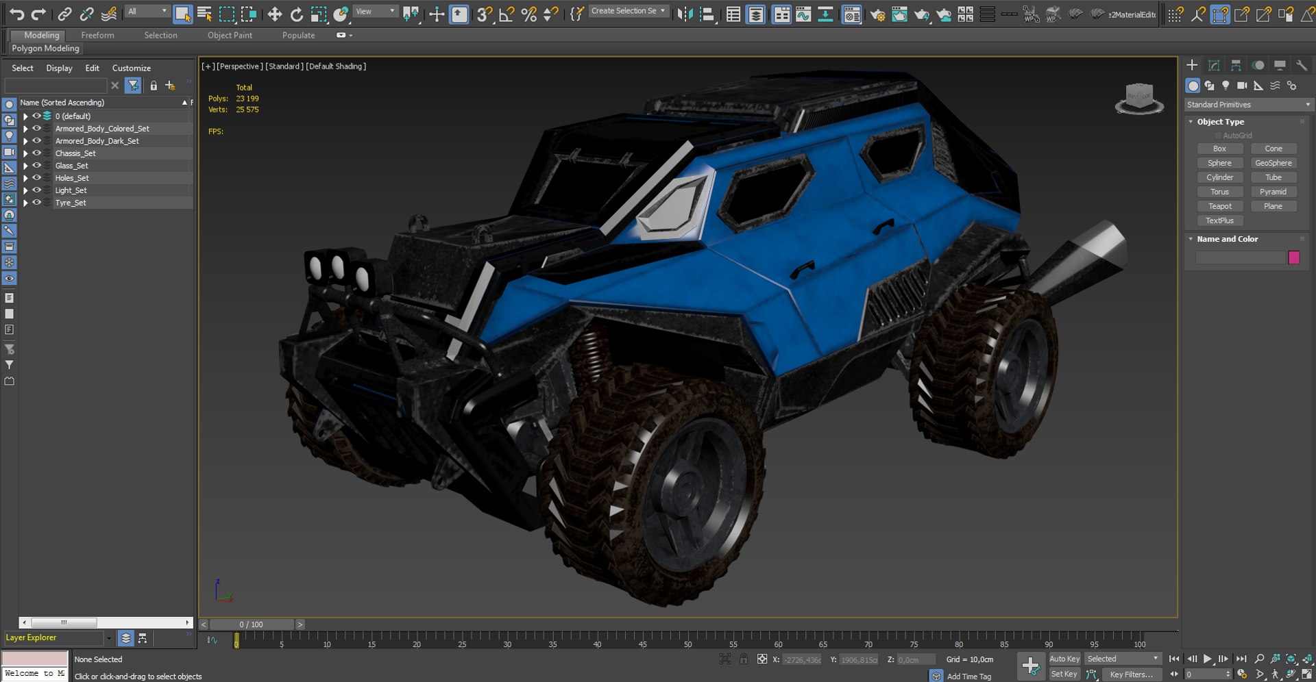Sci-fi armored racing jeep 3D model - TurboSquid 1468775
