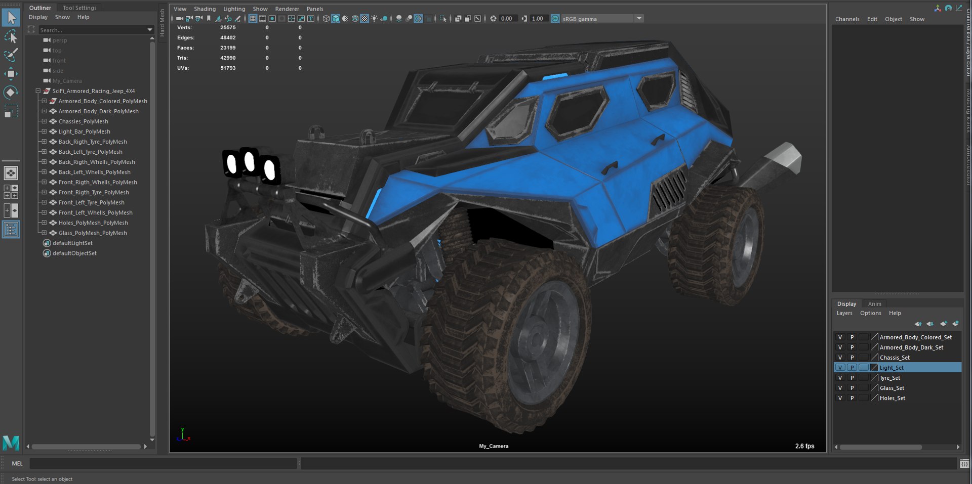 Sci-fi armored racing jeep 3D model - TurboSquid 1468775