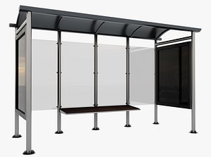 Bus Stop Enclosure 3D Models for Download | TurboSquid