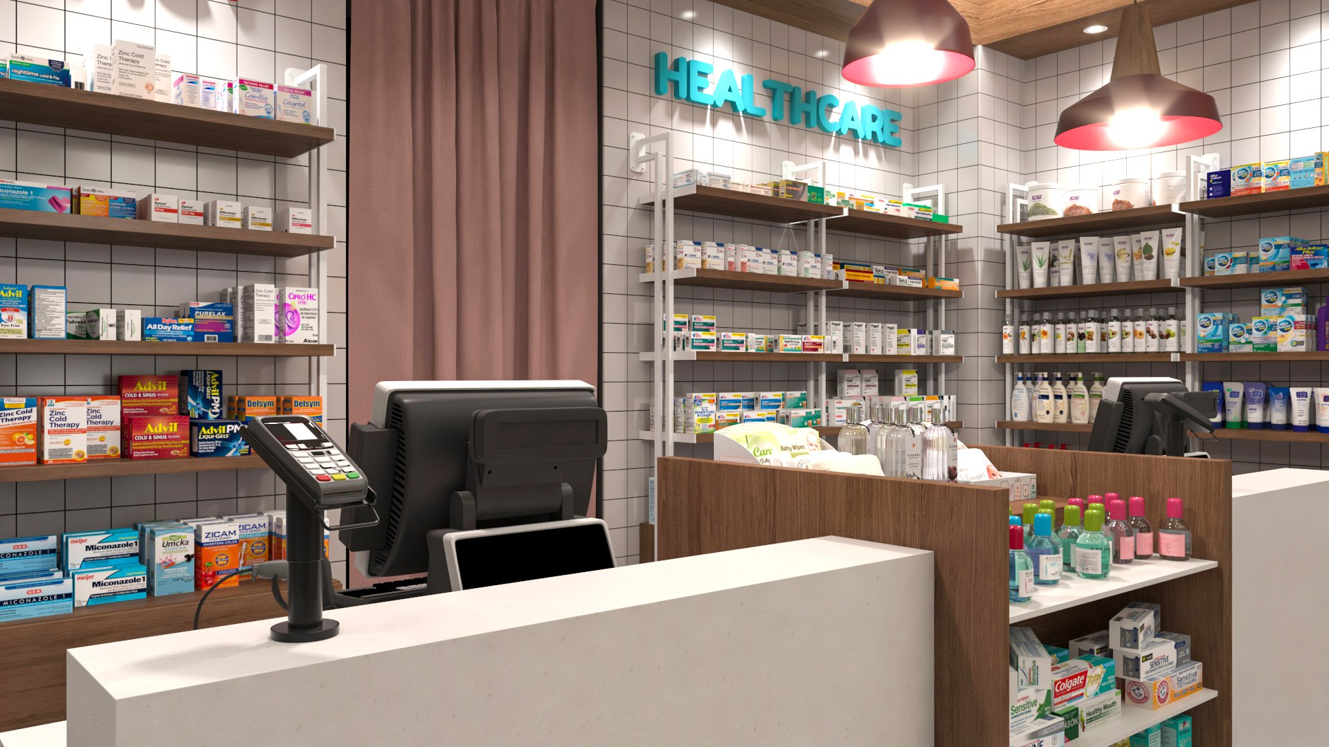 3D pharmacy healthcare store model - TurboSquid 1607389