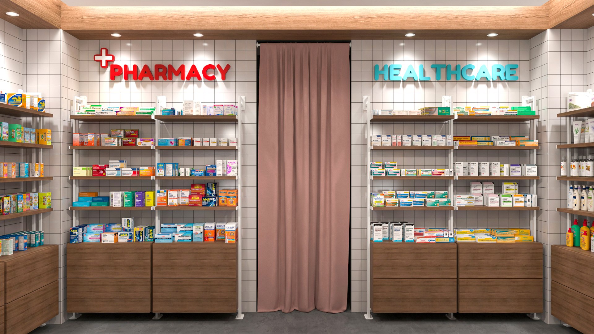 3D pharmacy healthcare store model - TurboSquid 1607389