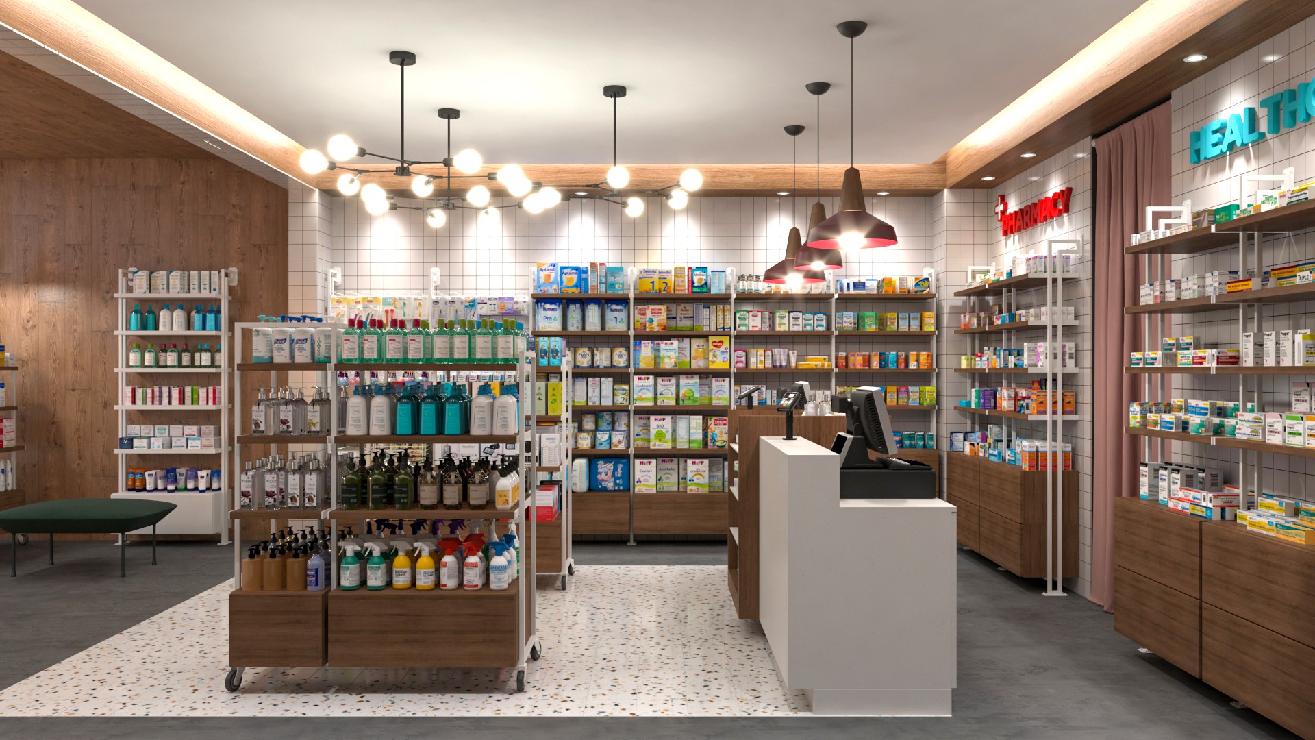 3D Pharmacy Healthcare Store Model - TurboSquid 1607389