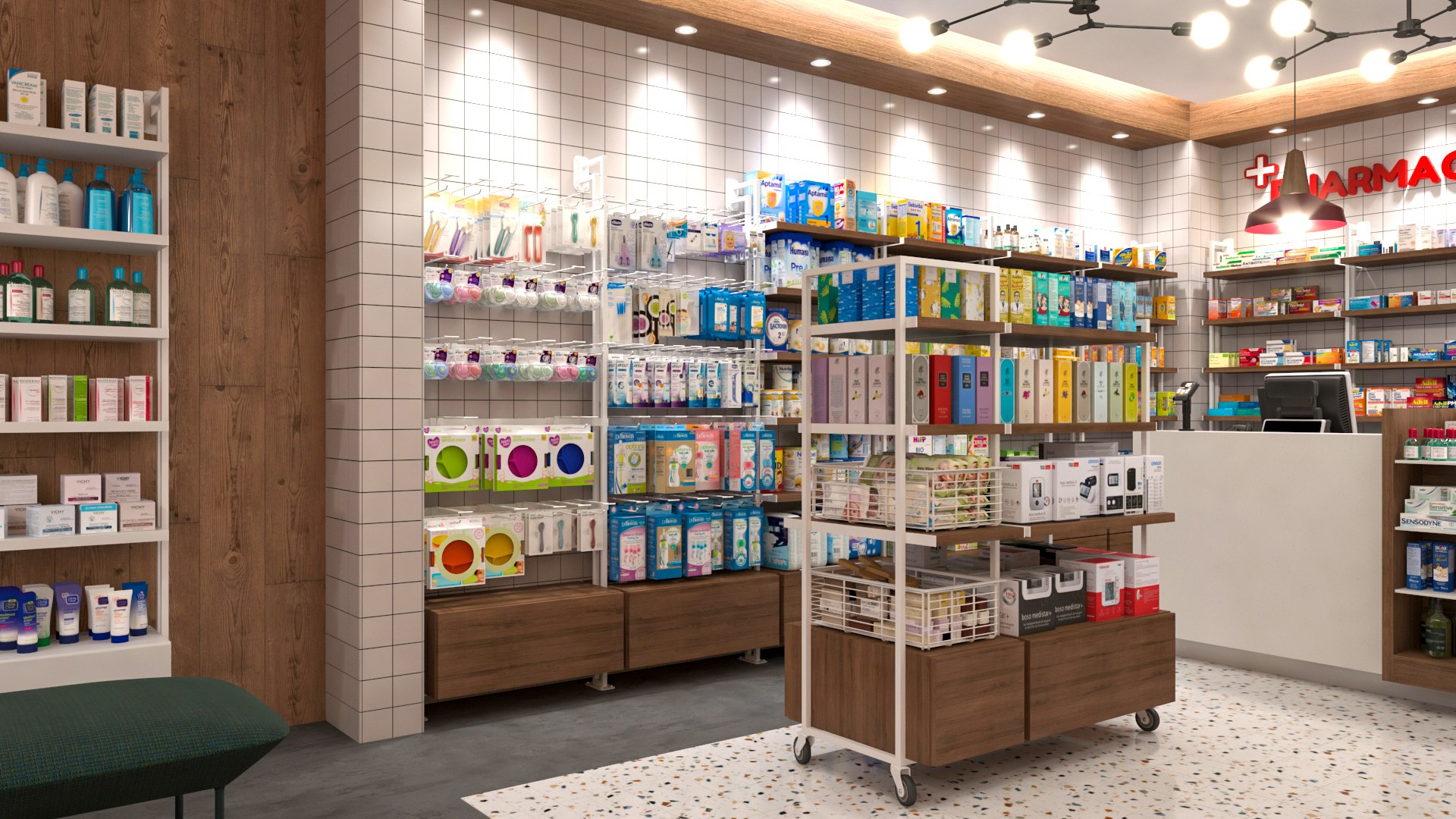 3D pharmacy healthcare store model - TurboSquid 1607389