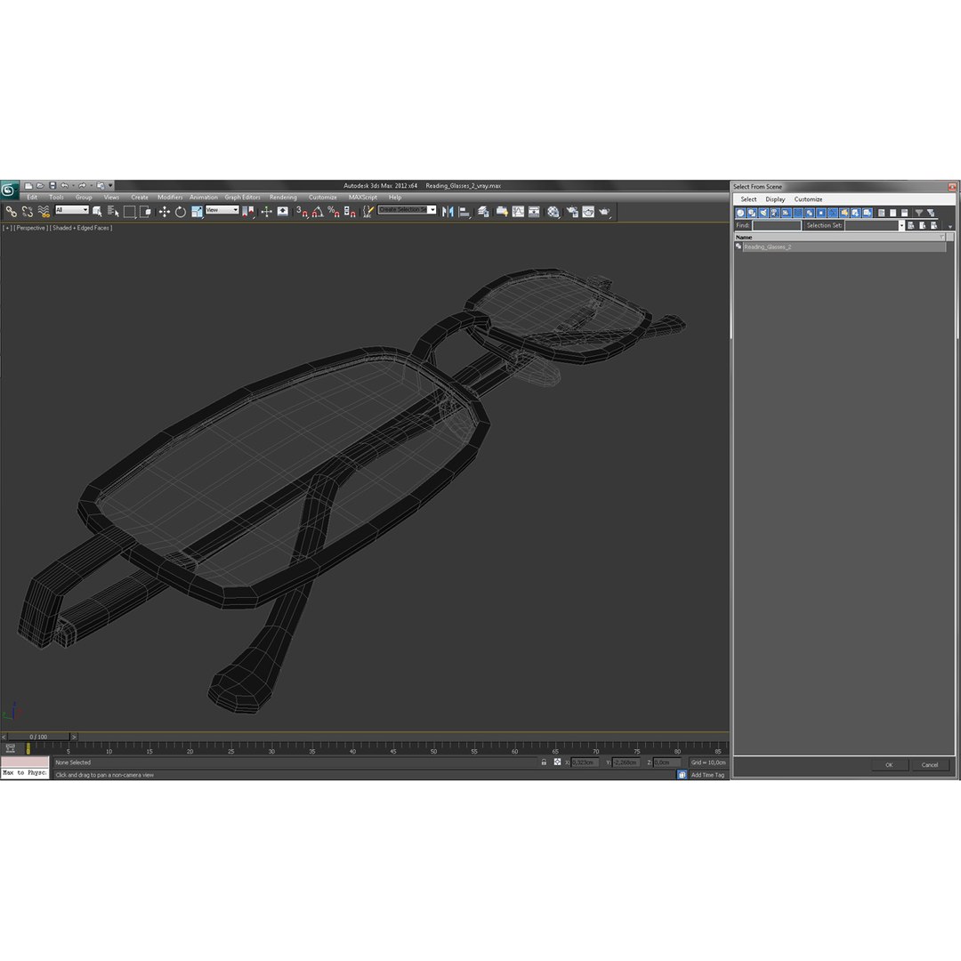 reading glasses 2 3d max