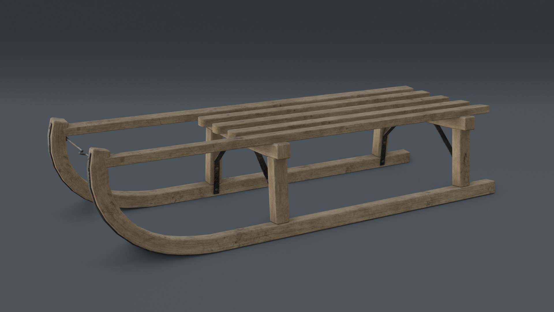 Sled 01 Dirty 3D Model - TurboSquid 2194247