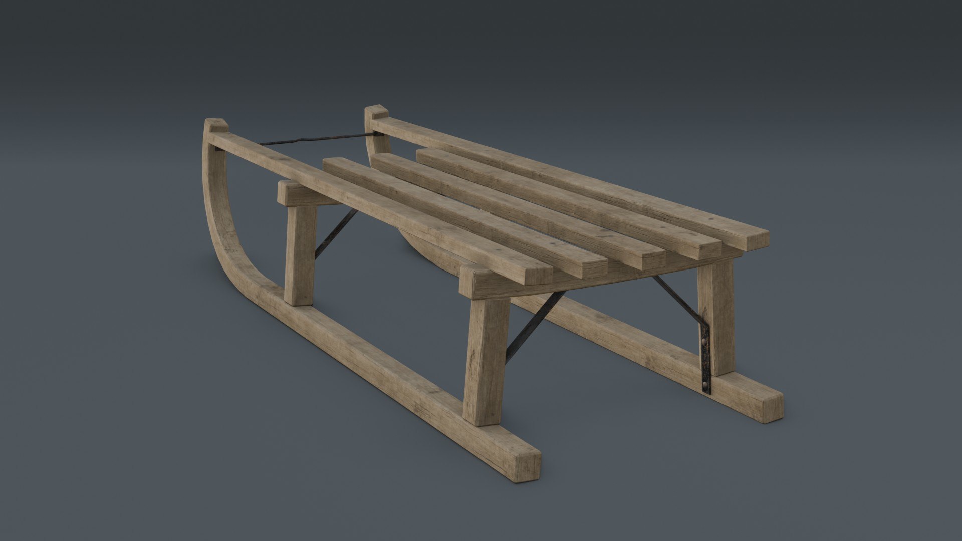 Sled 01 Dirty 3D Model - TurboSquid 2194247