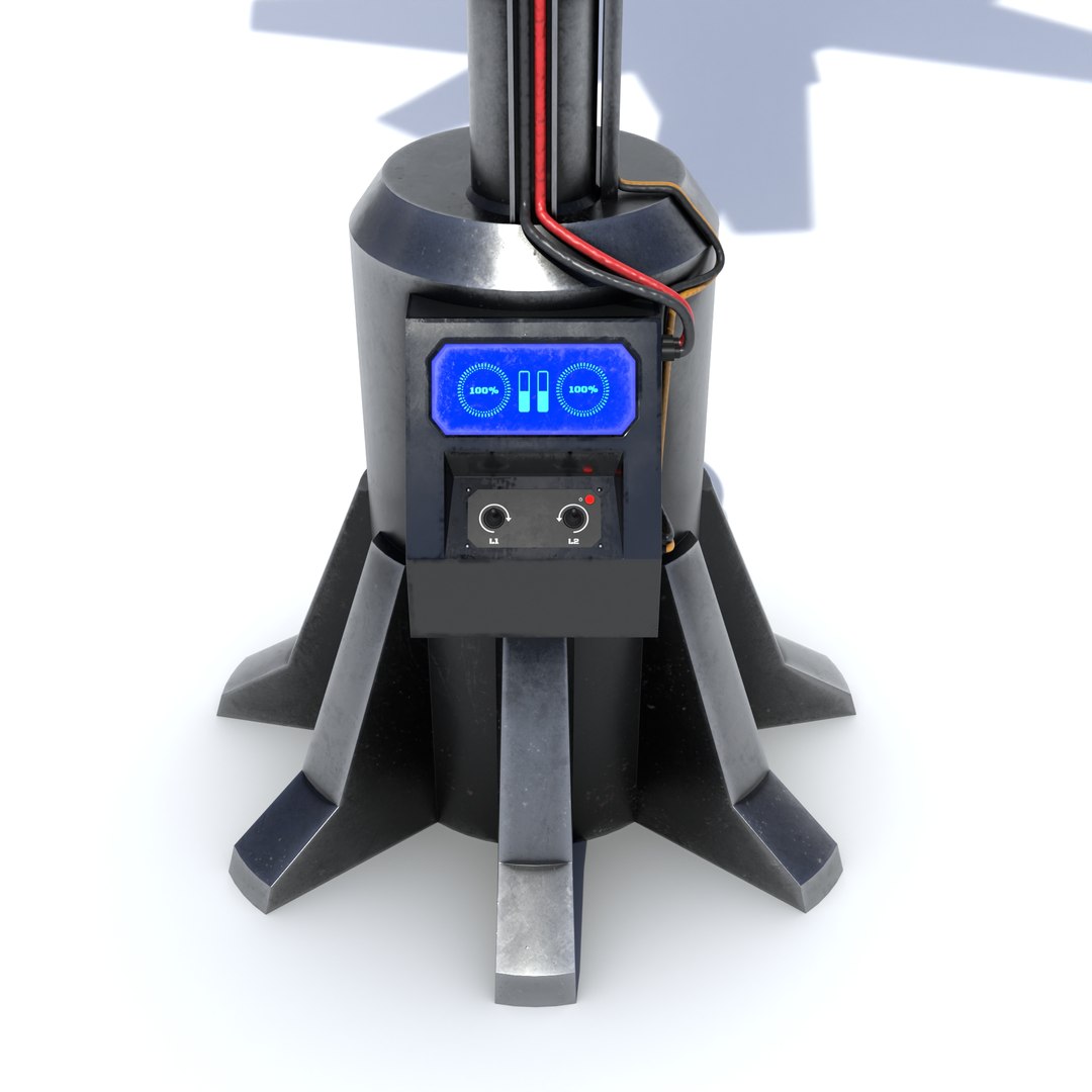 3D Sci-Fi Smart Solar Panel Model - TurboSquid 2200702
