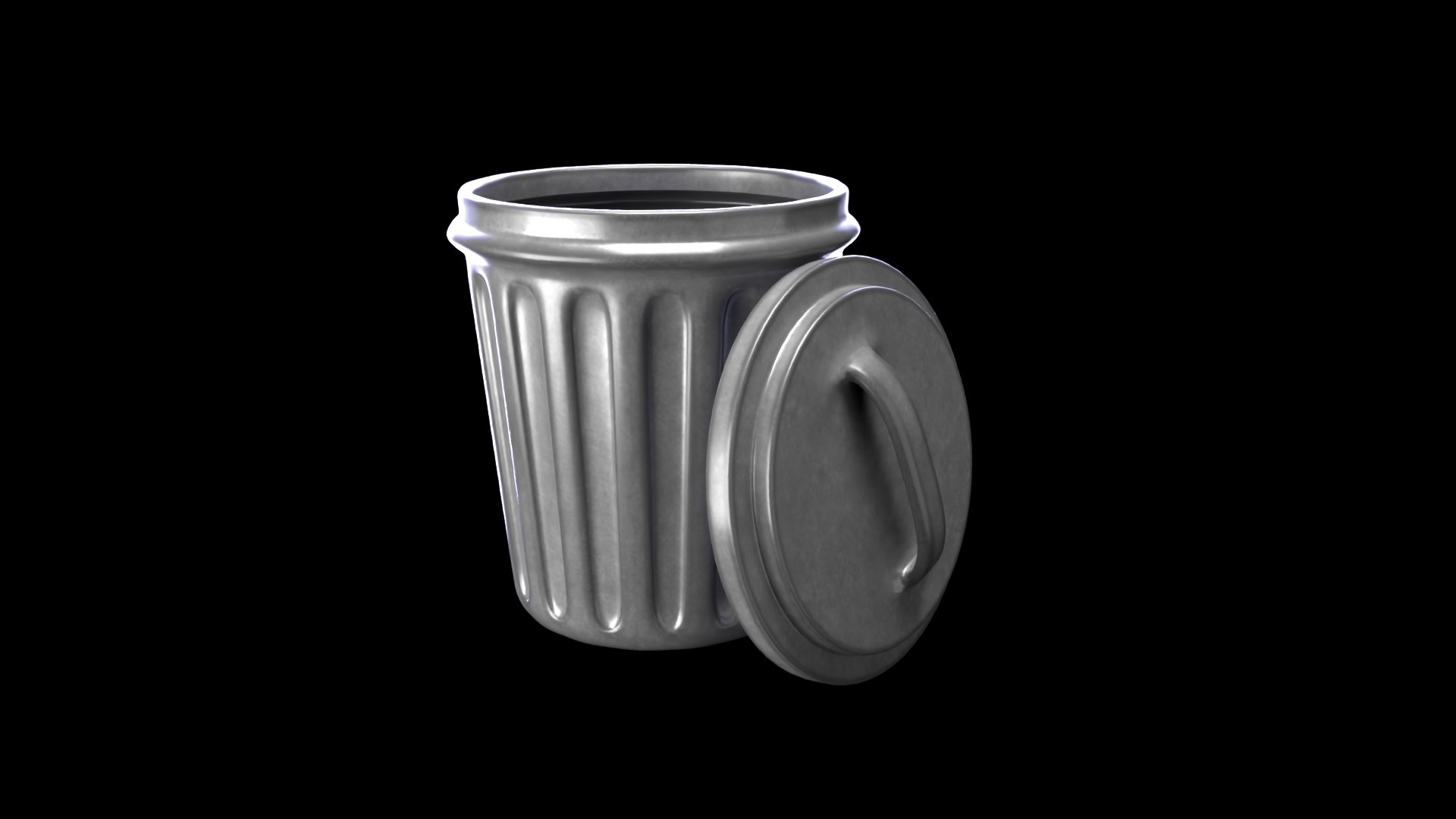 Garbage Can 3D Model - TurboSquid 2351358