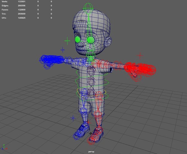 Kid Cartoon Rigged 3D - TurboSquid 1752857