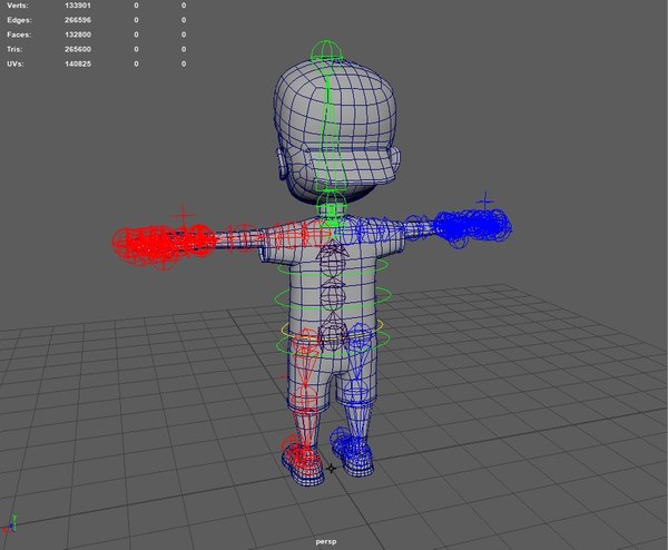Kid Cartoon Rigged 3D - TurboSquid 1752857