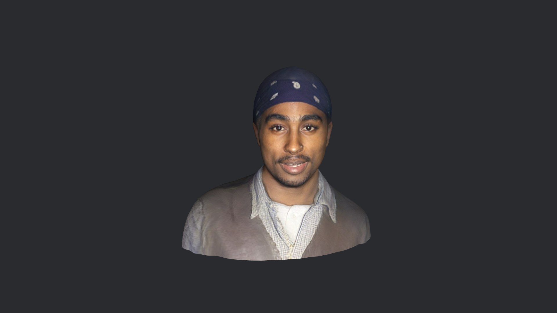 Tupac Shakur- Realistic Bust Head Ready 3d Model Model - TurboSquid 2230871