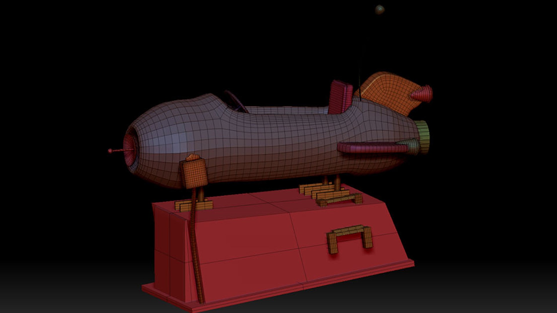 Kids Space Ship Ride Model - TurboSquid 1633706