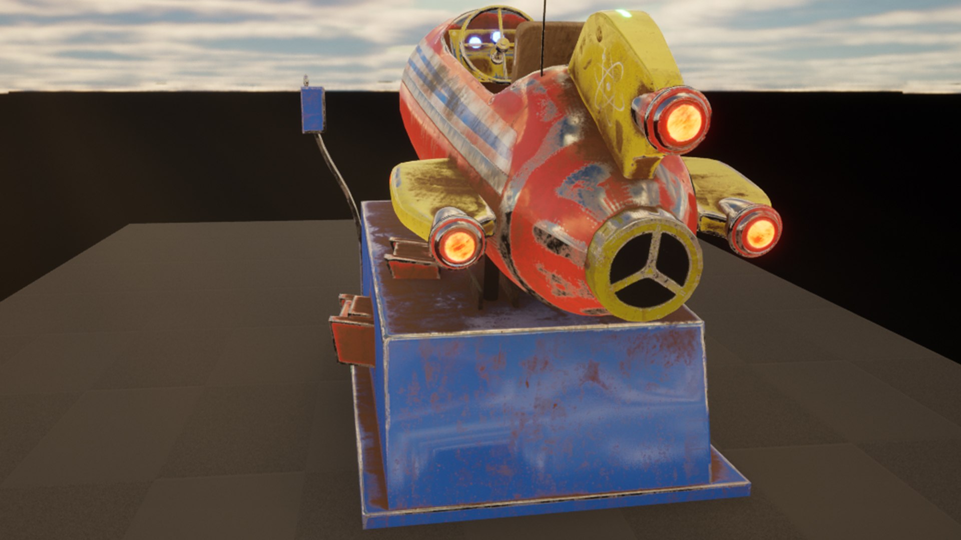 Kids Space Ship Ride Model - TurboSquid 1633706