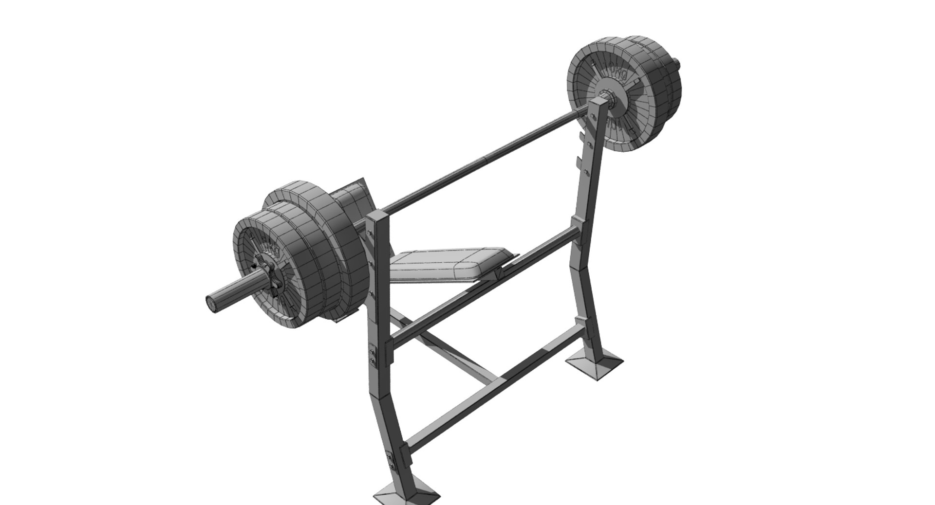 3D Model Bench Press - TurboSquid 1451089