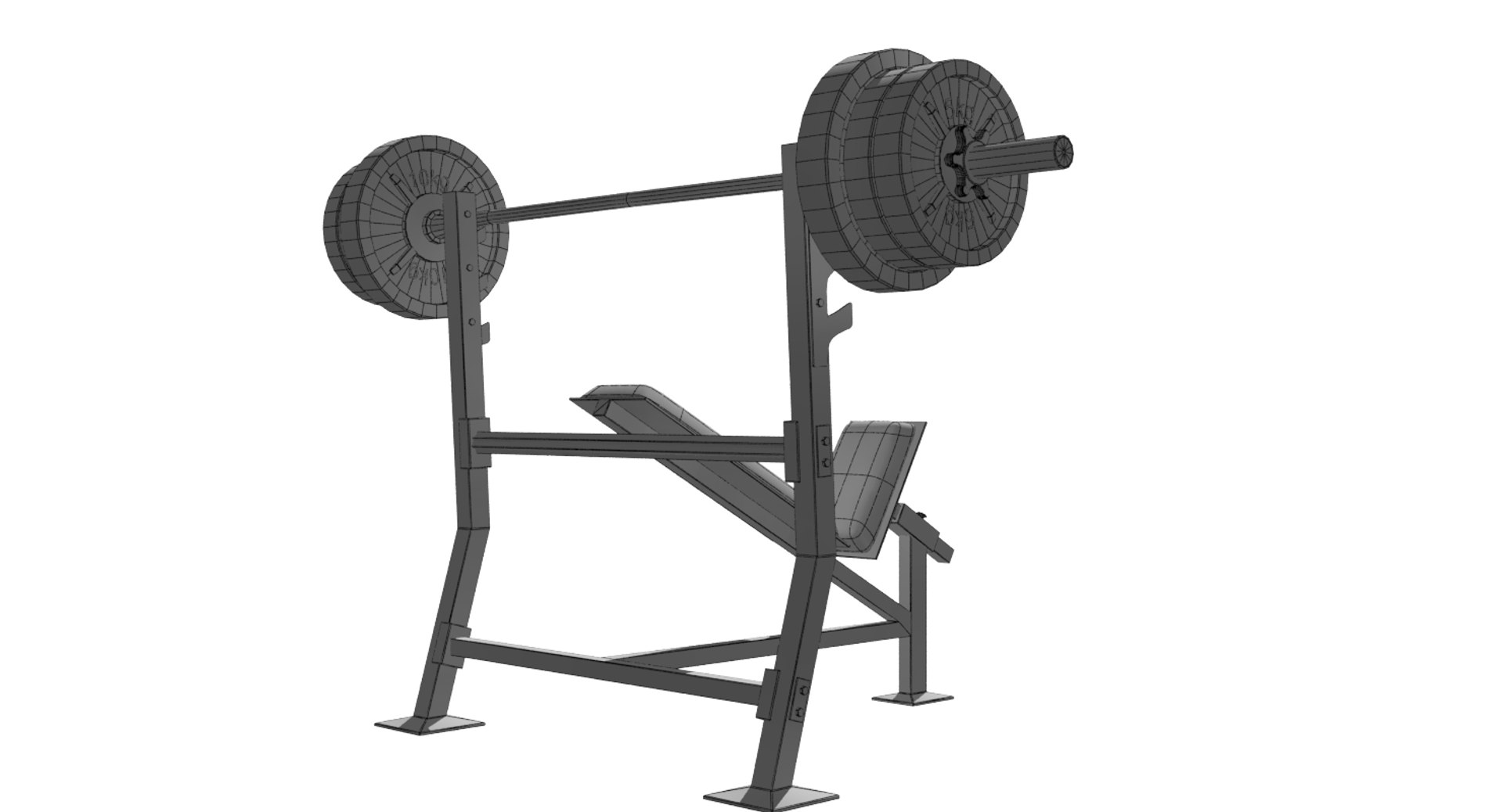 3D Model Bench Press - TurboSquid 1451089