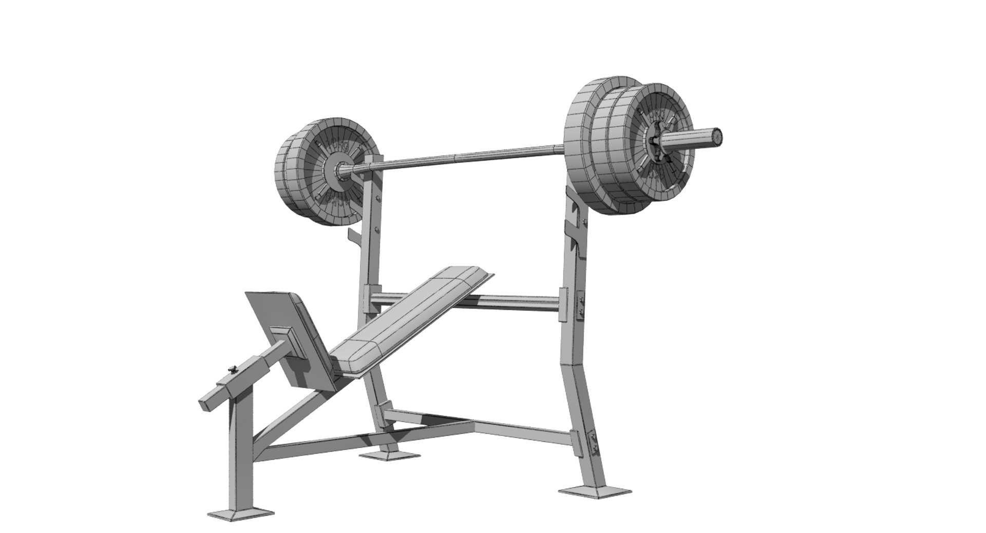 3D Model Bench Press - TurboSquid 1451089