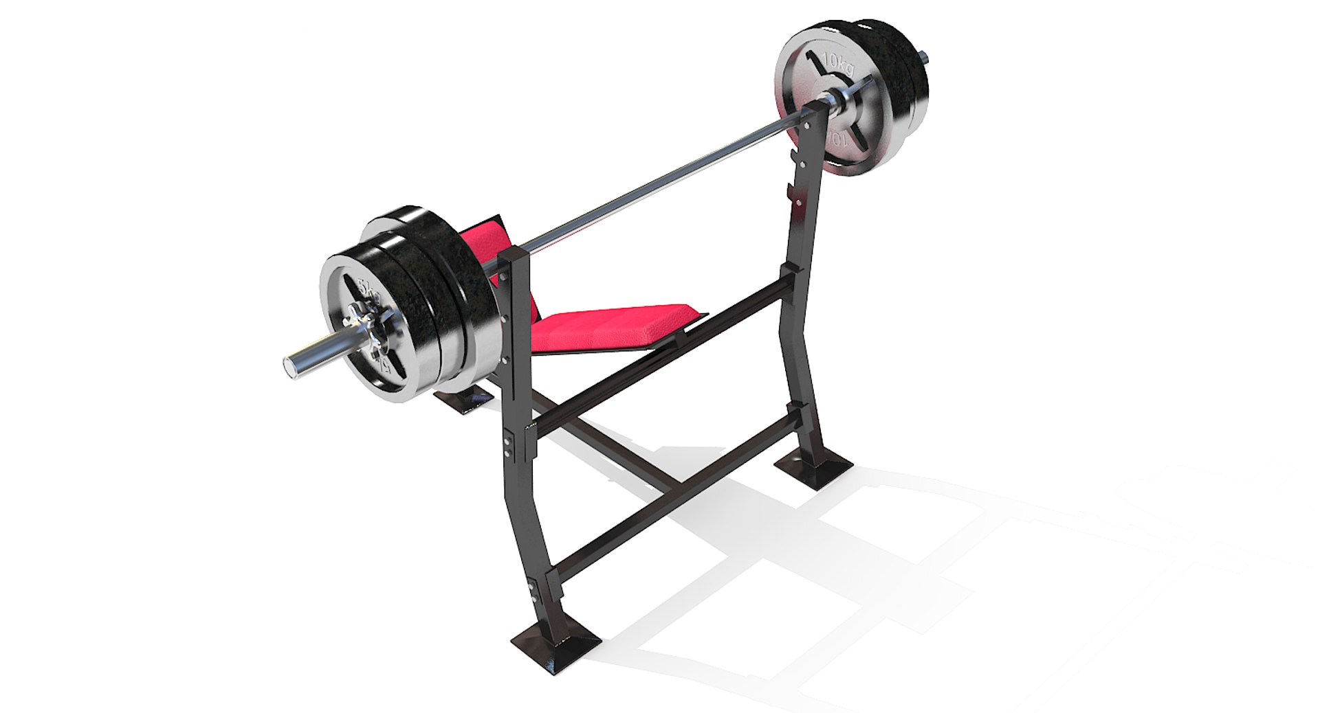 3D Model Bench Press - TurboSquid 1451089