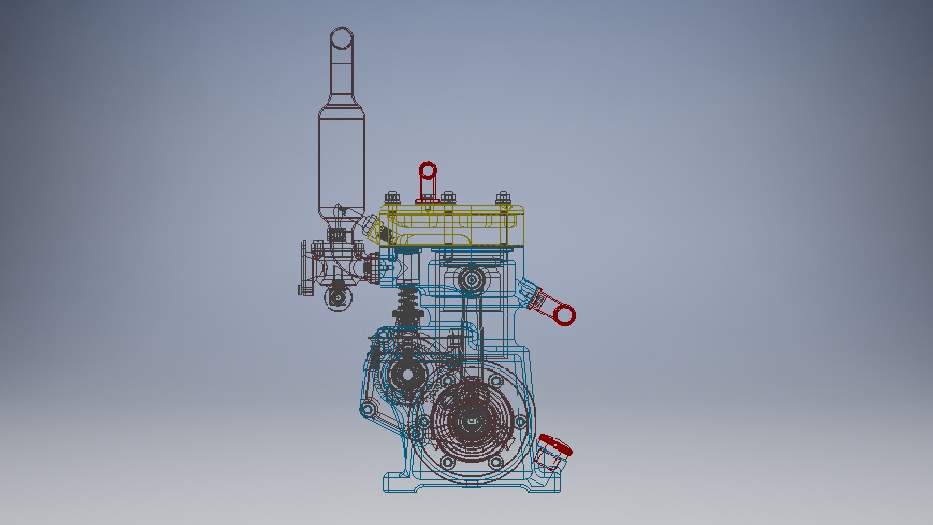 Single 10cc Engine 3D Model - TurboSquid 2078909