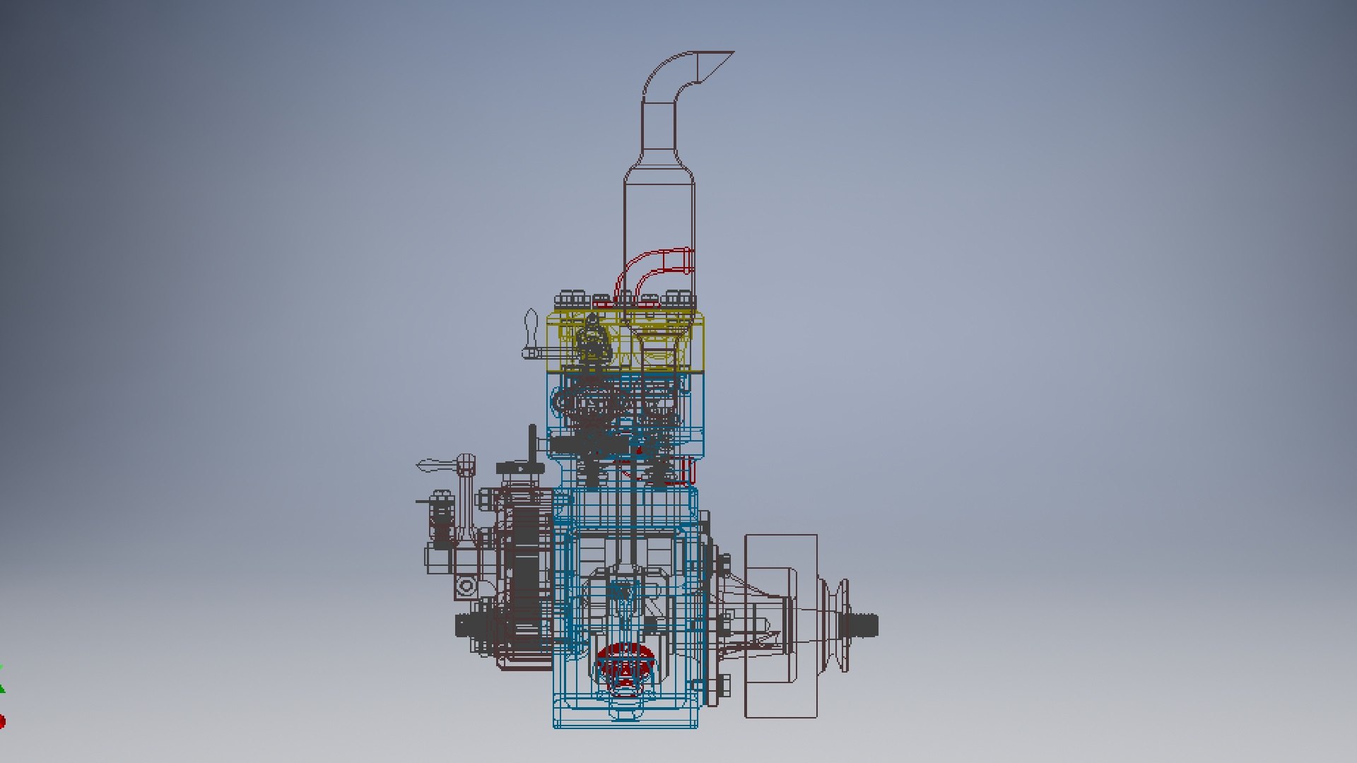Single 10cc Engine 3D Model - TurboSquid 2078909