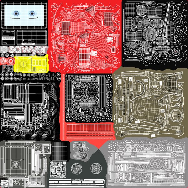 Pedestal Rigged가 있는 Sawyer Black Edition 협동 로봇 3D 모델 - TurboSquid 1862058