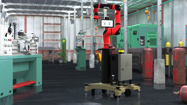 台座が取り付けられたSawyerBlackEdition協働ロボット3Dモデル - TurboSquid 1862058