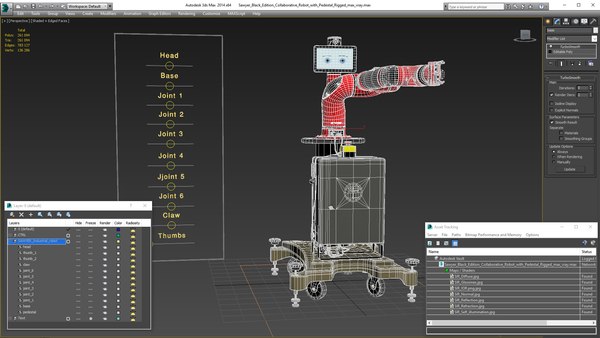 台座が取り付けられたSawyerBlackEdition協働ロボット3Dモデル - TurboSquid 1862058