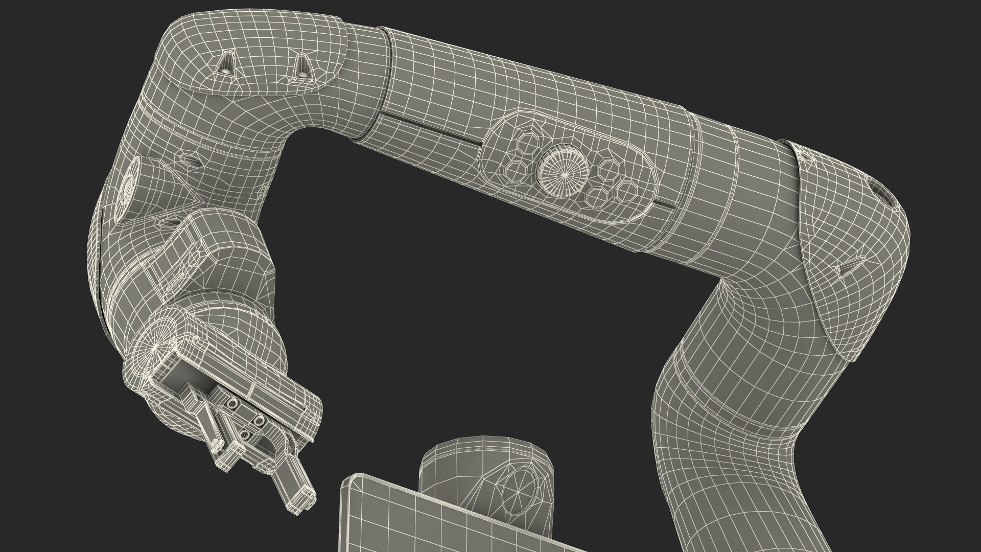 Sawyer Black Edition Collaborative Robot with Pedestal Rigged model ...