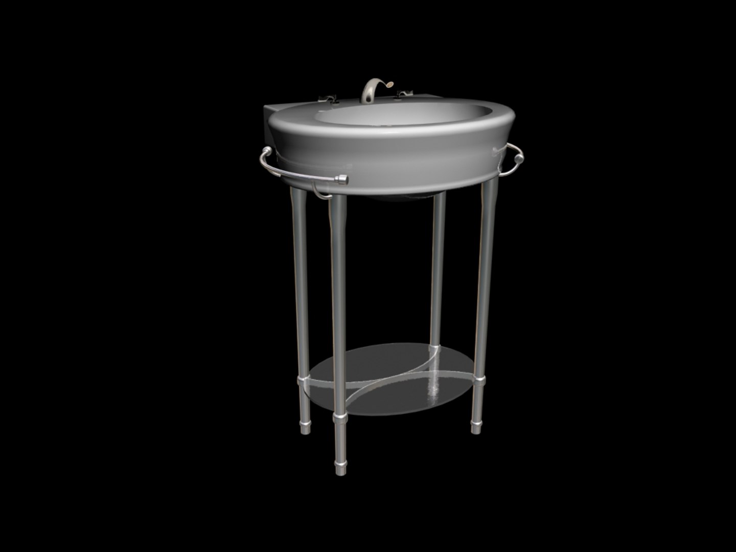 3d Model American Standard Console Sink